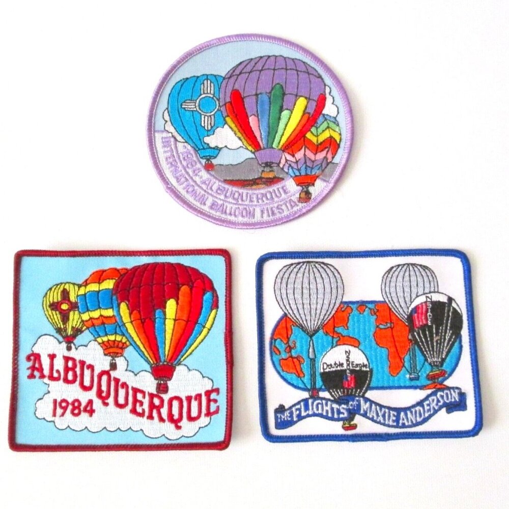 Vintage Albuquerque Balloon Fiesta Patch Lot 3 Patche… - Gem